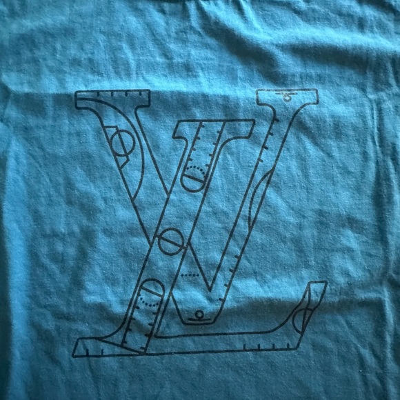 Louis Vuitton | Tops | Lv Blue Tshirt | Poshmark